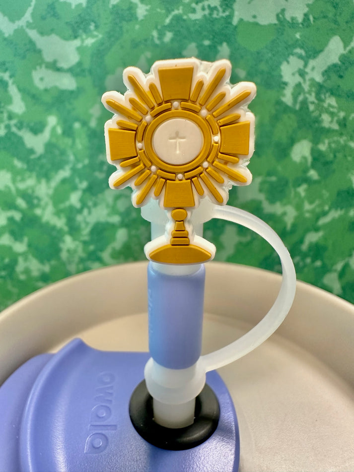 Catholic Straw Toppers: Adoration (a 2 pack!) - Saintly Heart